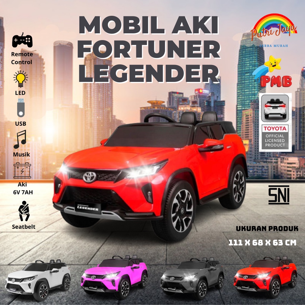 Jual Mobil Aki Anak Mainan Aki Anak Mobil Mobilan Model Fortuner Remote ...