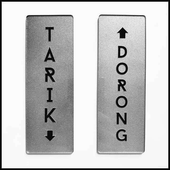Jual Sign Akrilik Pintu Tarik Dorong - Signage Cafe / Restaurant ...
