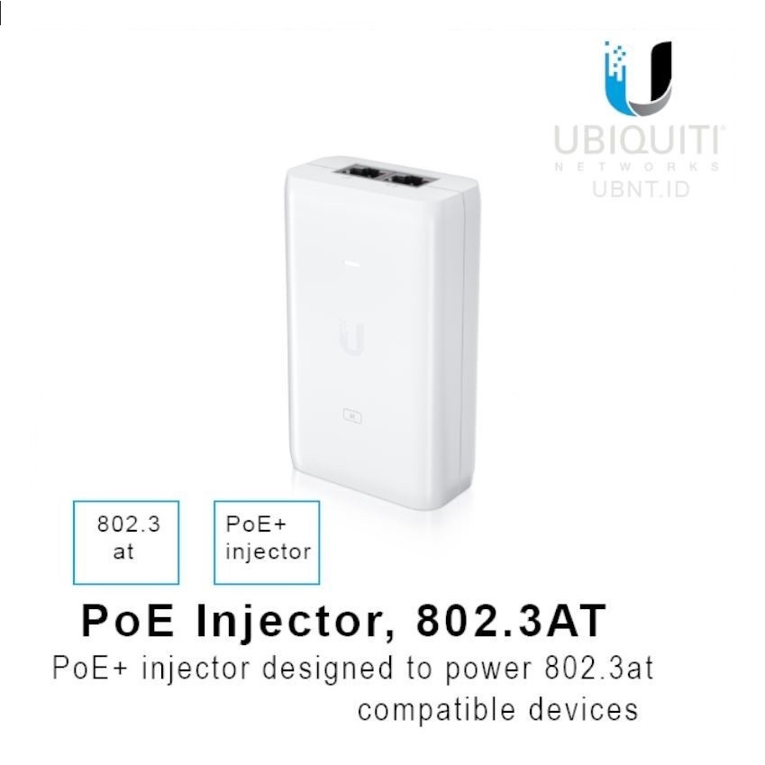 Jual UBIQUITI U-POE-at PoE Injector+802.3AT For U6-LR U6-Lite U6-Pro | Shopee Indonesia