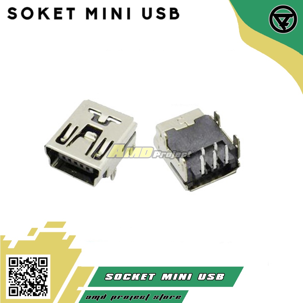 Jual Soket Mini USB 5 pin Socket Mini PCB Konektor Universal Arduino Nano | Shopee Indonesia