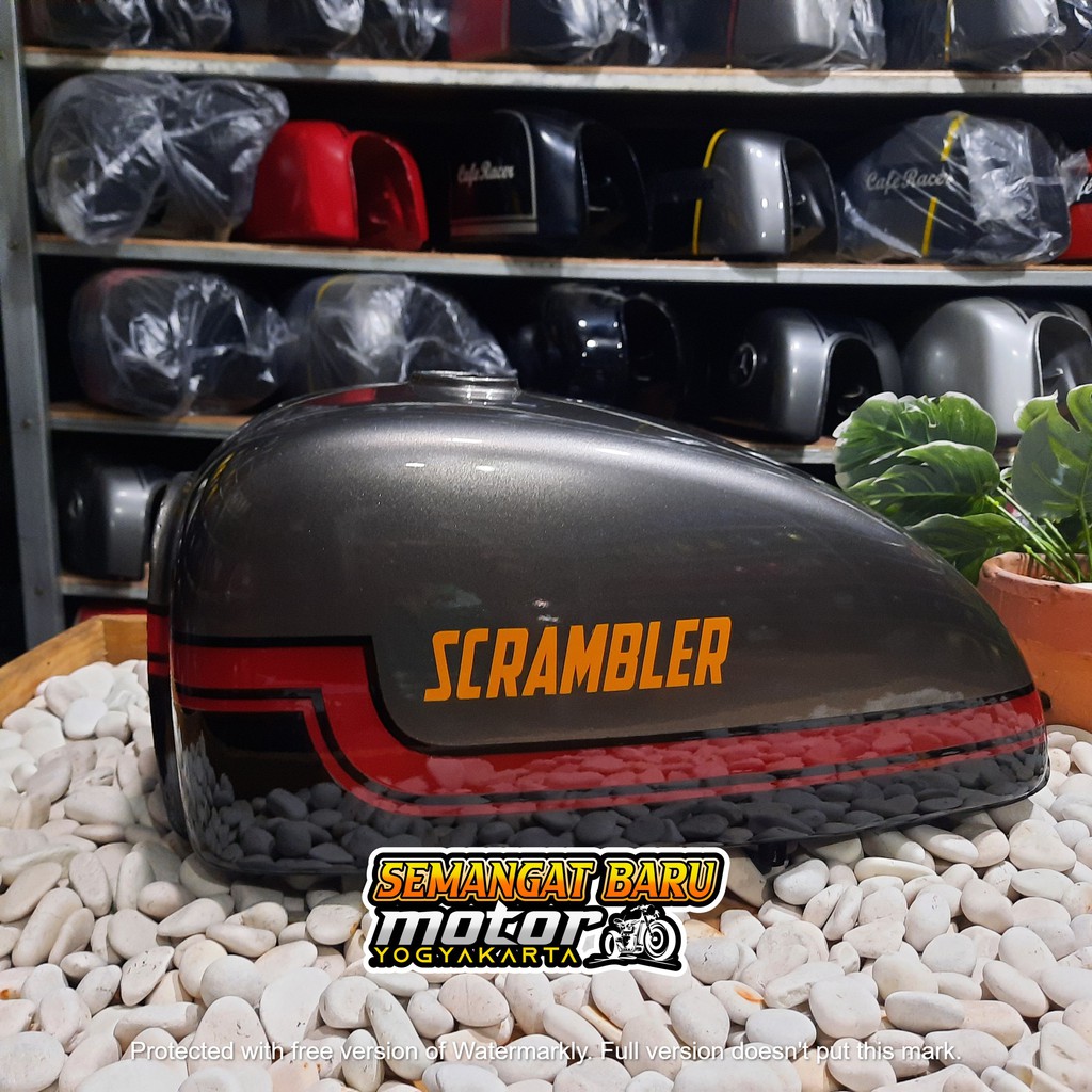 Jual TANGKI SCRAMBLER kualitas premium untuk thunder, scorpio, megapro ...