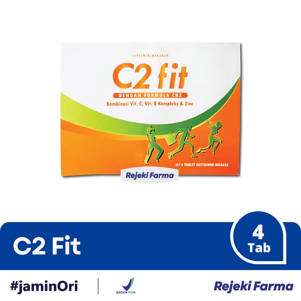 Jual C2Fit C2 Fit 1 Per Strip isi 4 Tablet - Multivitamin Vitamin C B ...