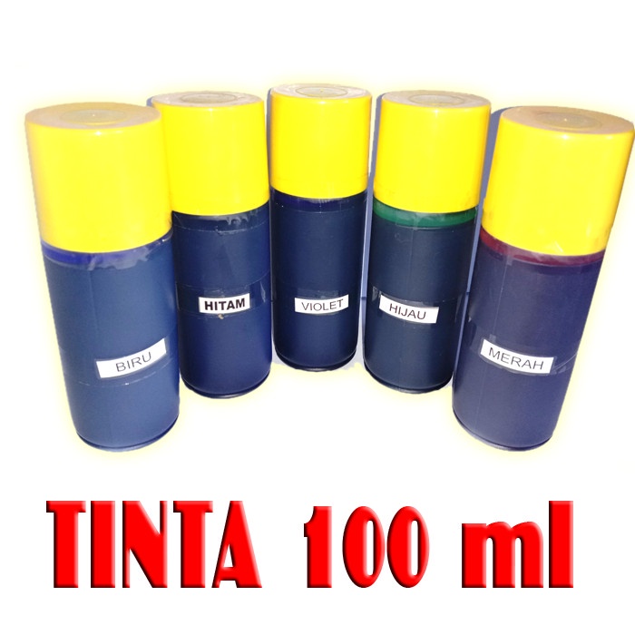 Jual MENYURAT-SURAT- TINTA STEMPEL OTOMATIS / FLASH / WARNA 100ML ...