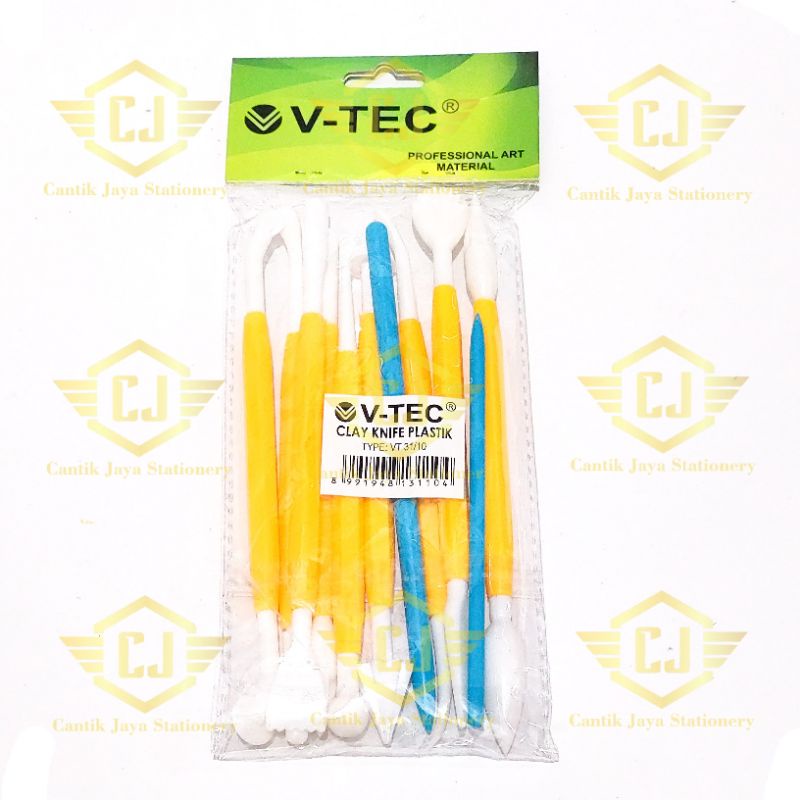 Jual VTEC Alat Clay Modelling V-TEC VT 31/10 Clay Knife Plastik Set ...