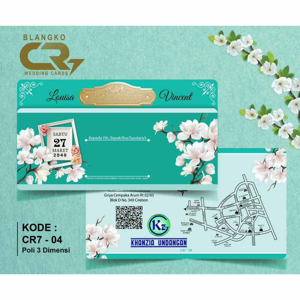 Jual Undangan CR7-04 / Undangan Pernikahan / Undangan Murah / Undangan ...