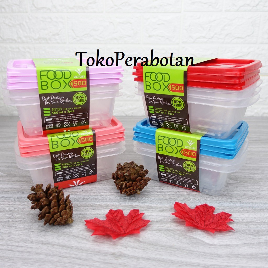 Jual TOKOPERABOTAN Food Box 500 / Kontainer Makanan / Wadah Makanan ...