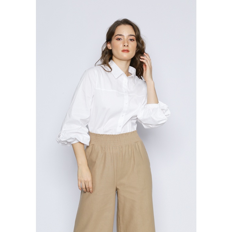 Jual VALINO LADIES Kemeja Lengan Puff Wanita Putih - D-AEAA02-A1 ...