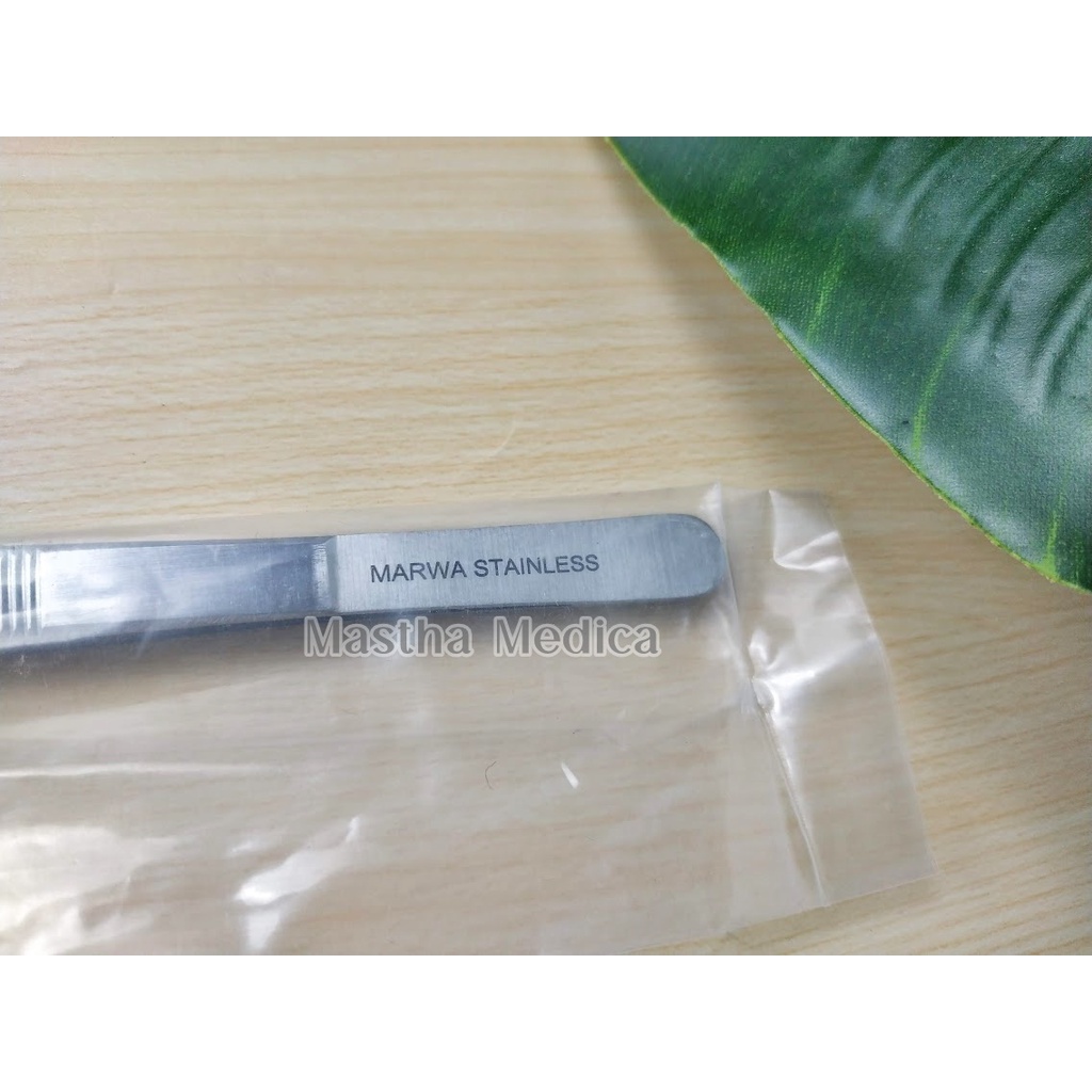 Jual PINSET Anatomis 18cm MARWA / Anatomi / Dressing Forceps Marwa ...