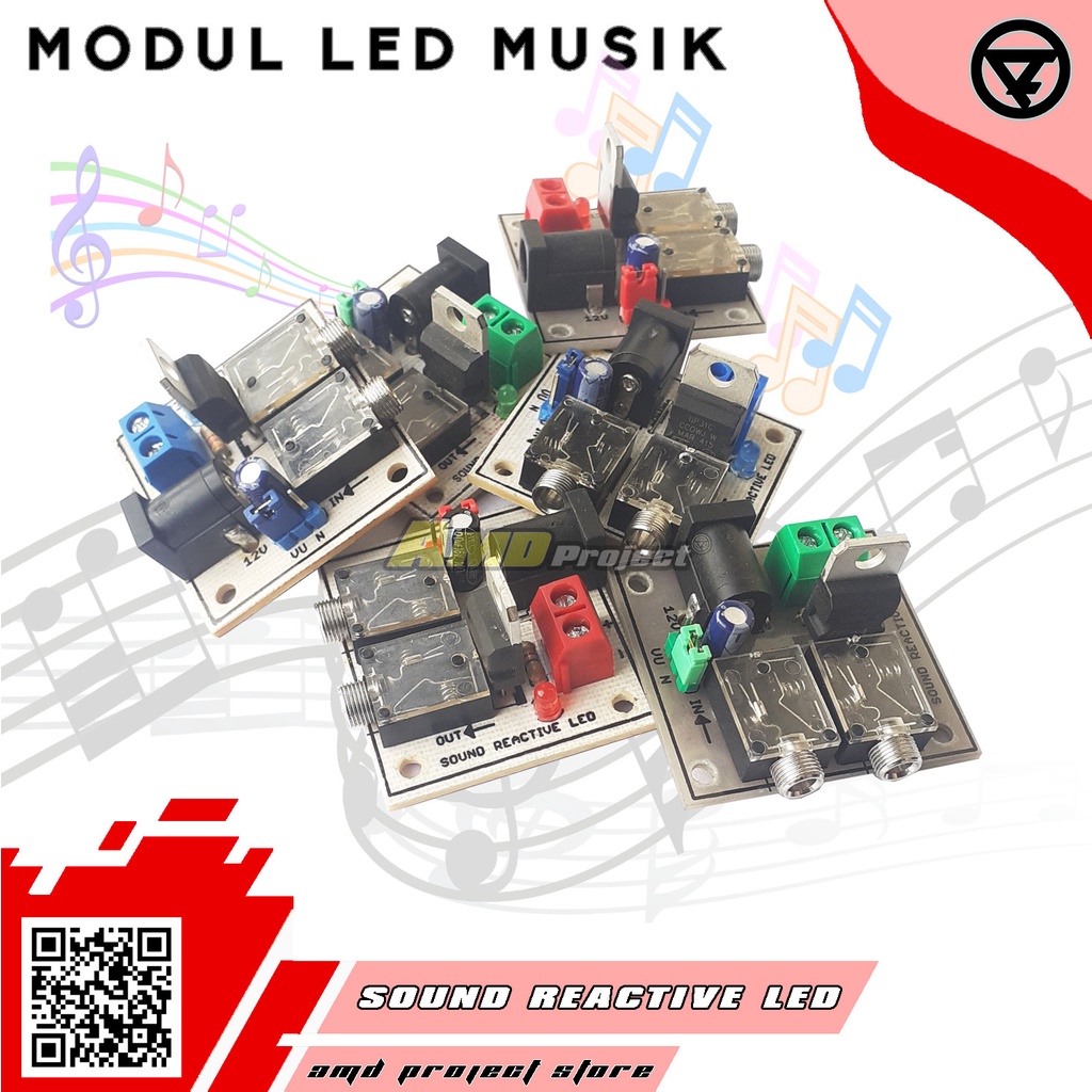 Jual Modul Lampu Musik Sound Reactive Led Sederhana dan Murah | Shopee ...