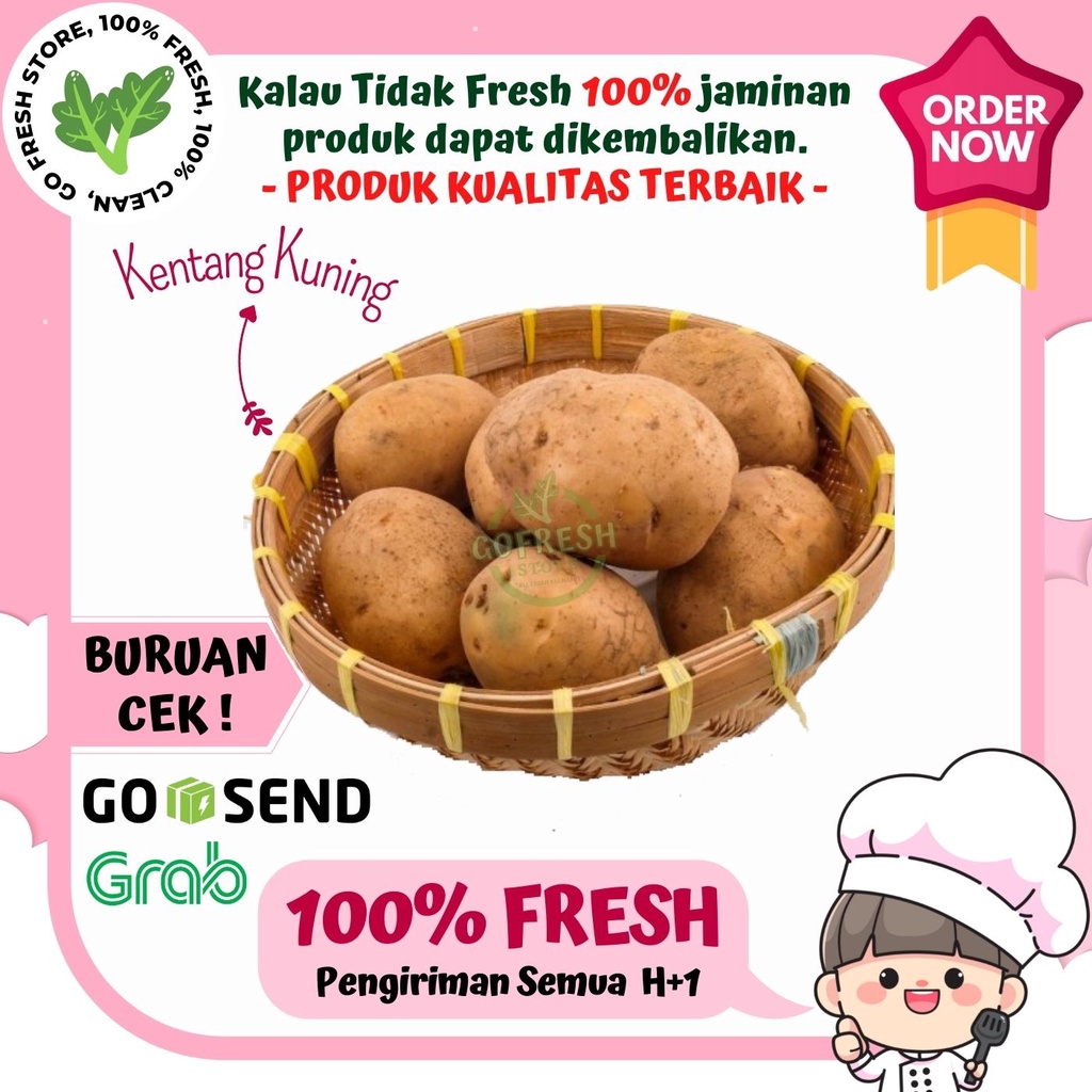 Jual KENTANG KUNING SAYURAN LOKAL SEGAR MURAH 500 GRAM | Shopee Indonesia