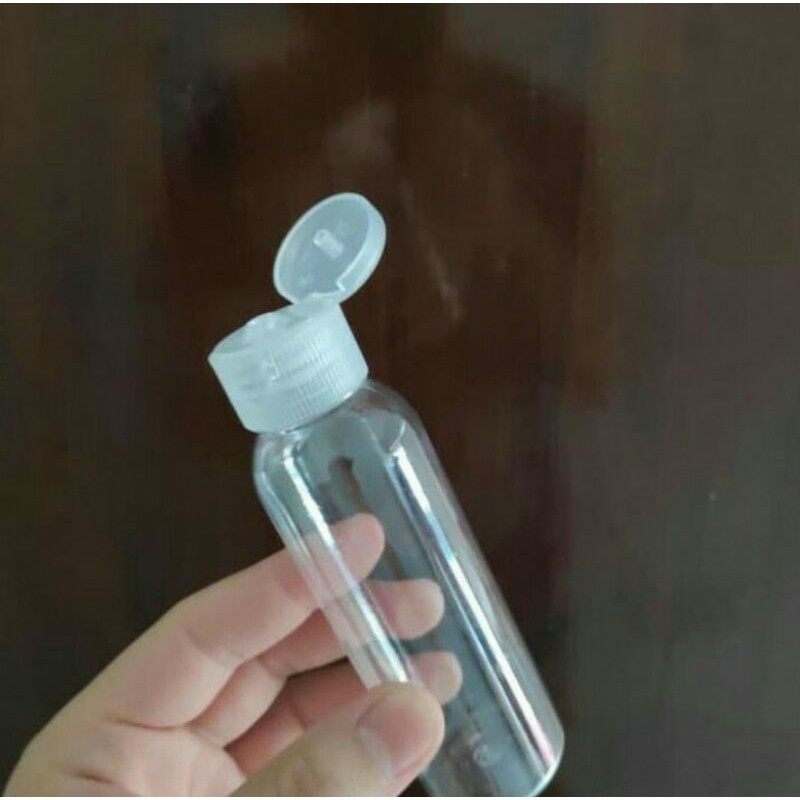 Jual Botol Plastik Fliptop 100 ml Bening | Shopee Indonesia