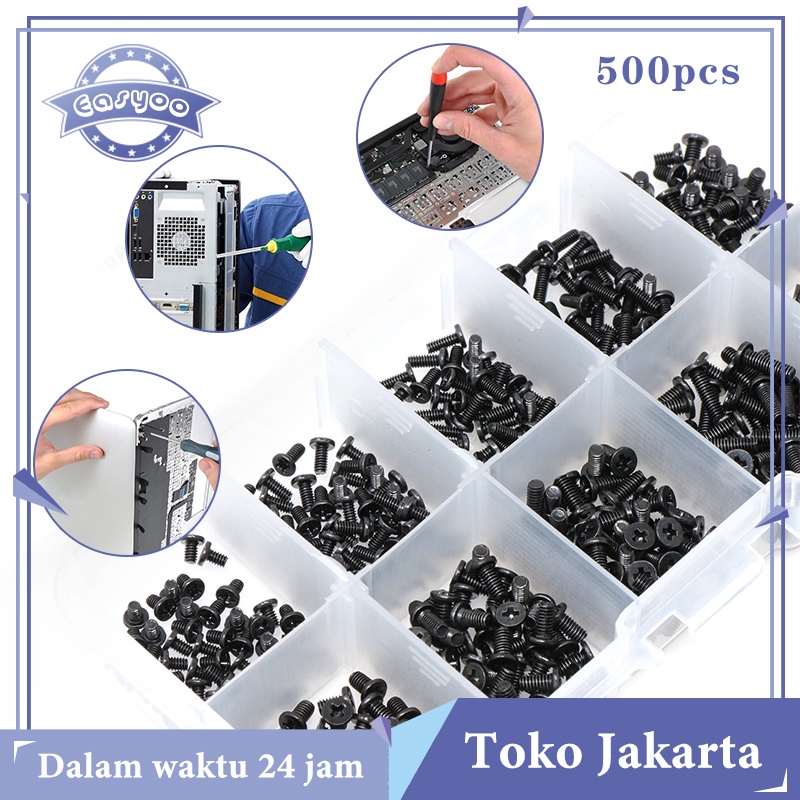 Jual 500pcs Baut Laptop Asus Hp Acer Lenovo Universal Computer Screw ...