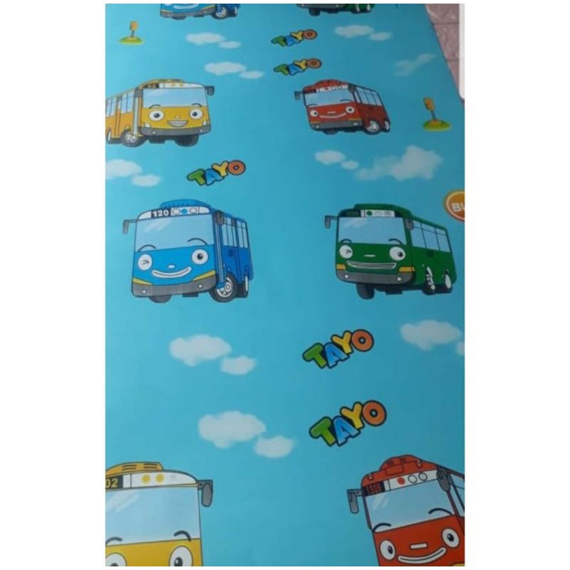 Jual Wallpaper Tayo biru 1roll 45cm x 9m (-/+) | Shopee Indonesia