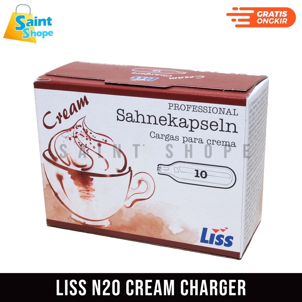 Jual LISS N2O Cream Charger N20 Whipped Cream Maker Refill - Gas ...