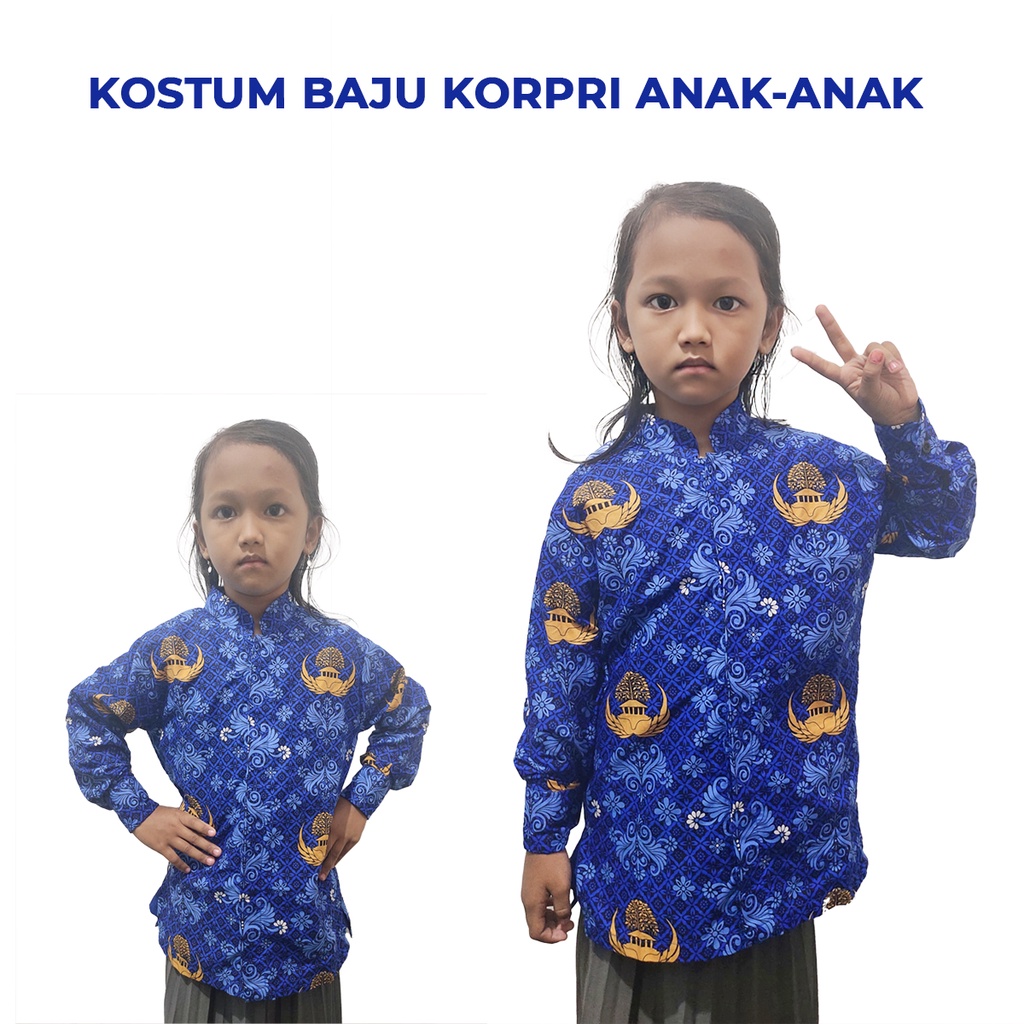 Jual Baju Guru Kostum Anak-Anak / Seragam Korpri Anak Kostum PNS ASN ...