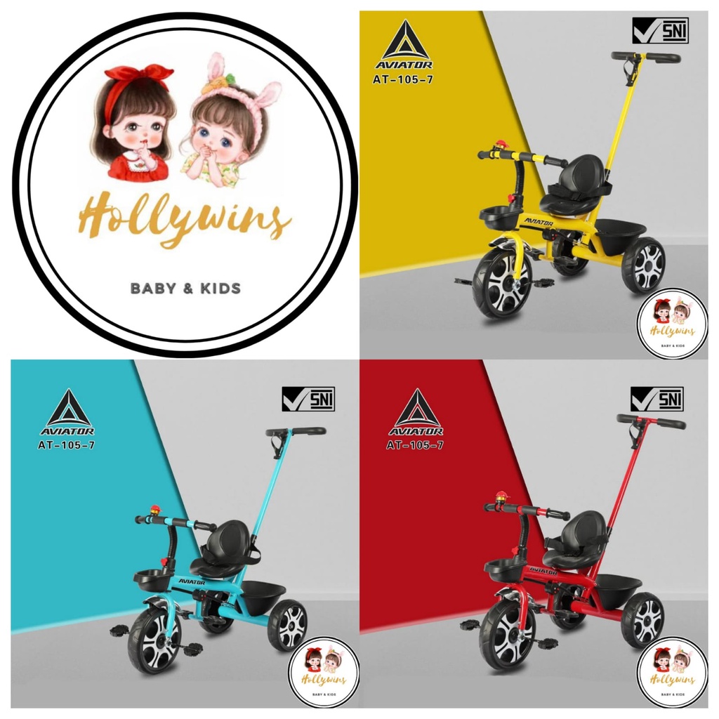 Jual SEPEDA ANAK RODA TIGA AVIATOR AT-105-7 (BEL) | Shopee Indonesia