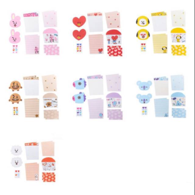 Jual BT21 Official Letter Set | Shopee Indonesia