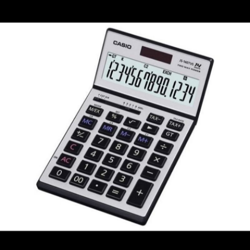 Jual KALKULATOR CASIO JS 140 TVS 14 DIGIT ORIGINAL CASIO GARANSI RESMI ...