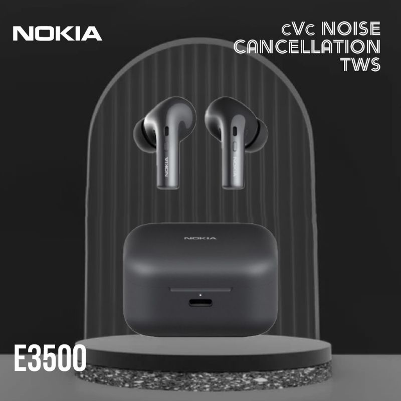 Jual Nokia True Wireless TWS Earphone E3500 - Black Original | Shopee Indonesia