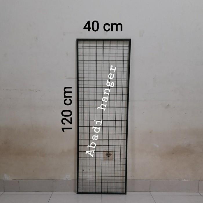 Jual jaring ram besi 40 x 120 cm bingkai putih/hitam/chrome | Shopee ...