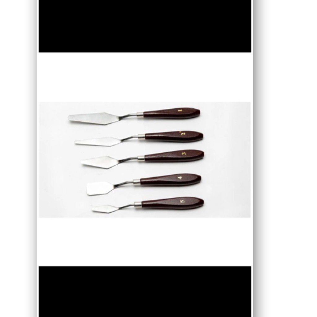 Jual paint knife pallet alat lukis alat craft sendok pengaduk cat lukis ...