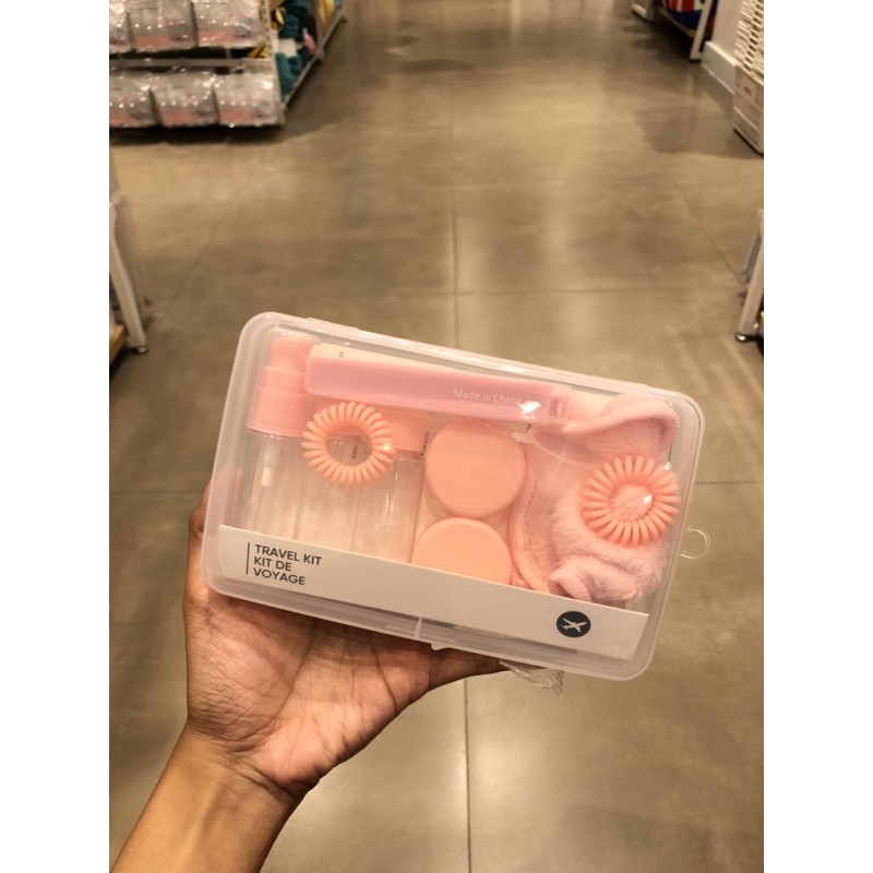 Jual TRAVEL KIT MINISO PINK 11pcs | Shopee Indonesia
