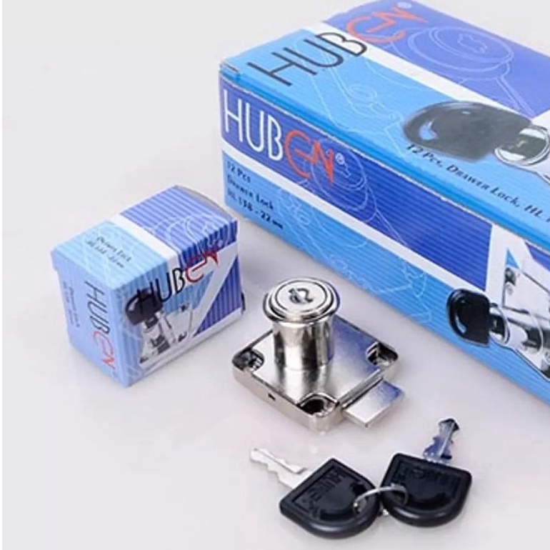 Jual Kunci Laci Huben 138 Lubang 22mm - Drawer Lock HUBEN HL 138-22 mm - Kunci Lemari Kunci ...
