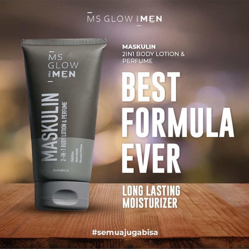 Jual Original MASKULIN 2in1 MS GLOW FOR MEN | Shopee Indonesia