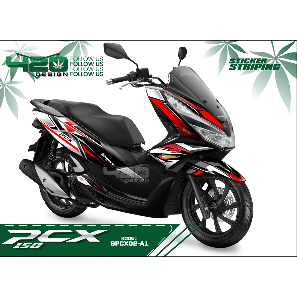 Jual Semi Full Sticker Body HONDA PCX 150 Custom Desain/List Body ...