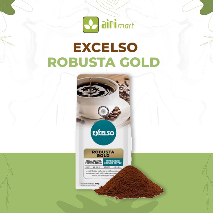Jual Excelso Robusta Gold 200 gram - Ground / Bubuk | Shopee Indonesia