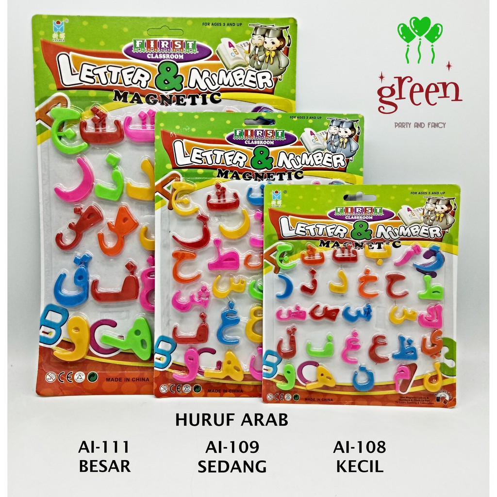 Jual Angka Arab magnet Huruf Arab magnet Huruf hijaiyah magnet Mainan ...