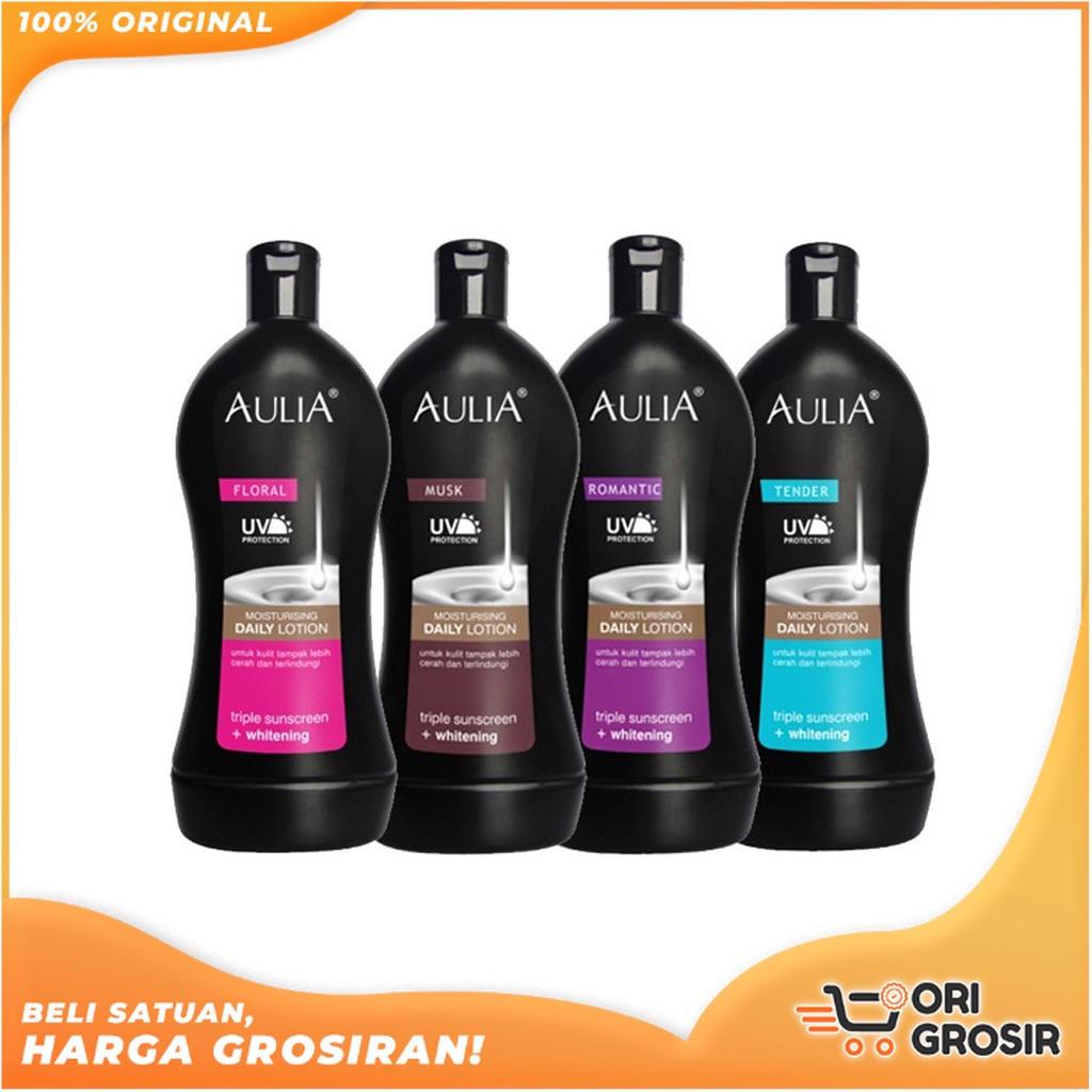 Jual ORI Grosir AULIA Daily Lotion 500ml [ Hand body With UV Protection ...