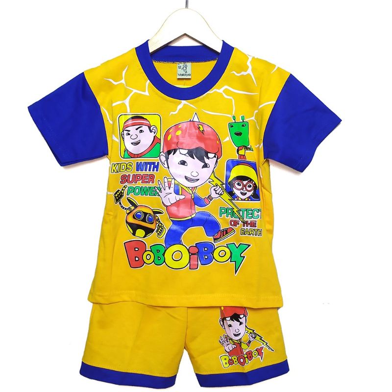 Jual STELAN ANAK LENGAN PENDEK MOTIF BOBOIBOY//STELAN BAJU MAIN ANAK ...