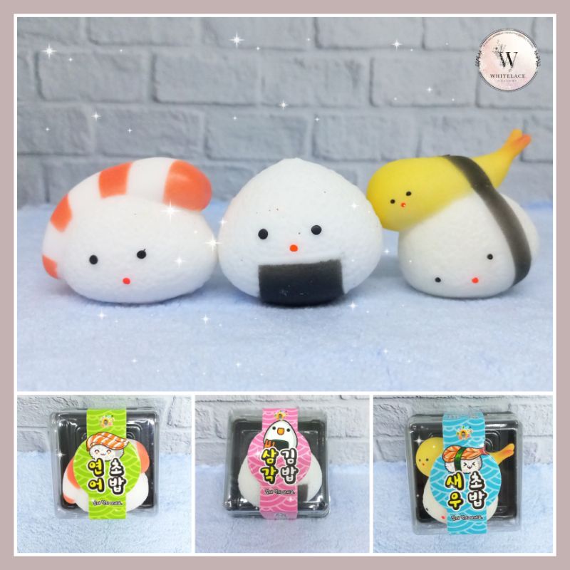 Jual Squeeze Toys Sushi Chobab / Mainan Pencet Kimbab Soft Toys / Cute ...
