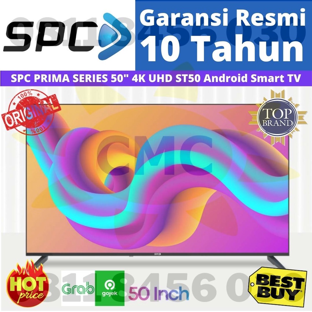 Jual LED SPC PRIMA SERIES 50" 4K UHD ST50 Android Smart TV Garansi ...