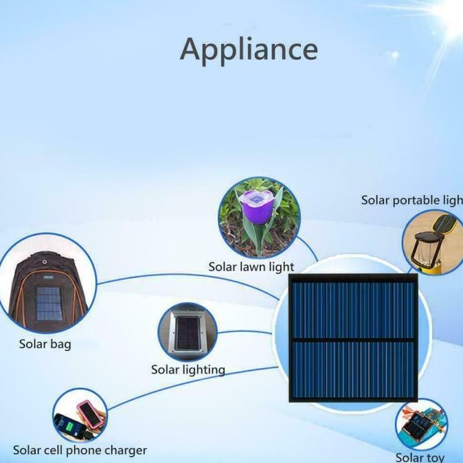 Jual JUAL Mini Panel Surya Solar Cell 6V 1W Cas Charger HP Powerbank ...