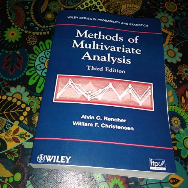 Jual Methods of multivariate analysis 3rd edition alvin c rencher | Shopee Indonesia