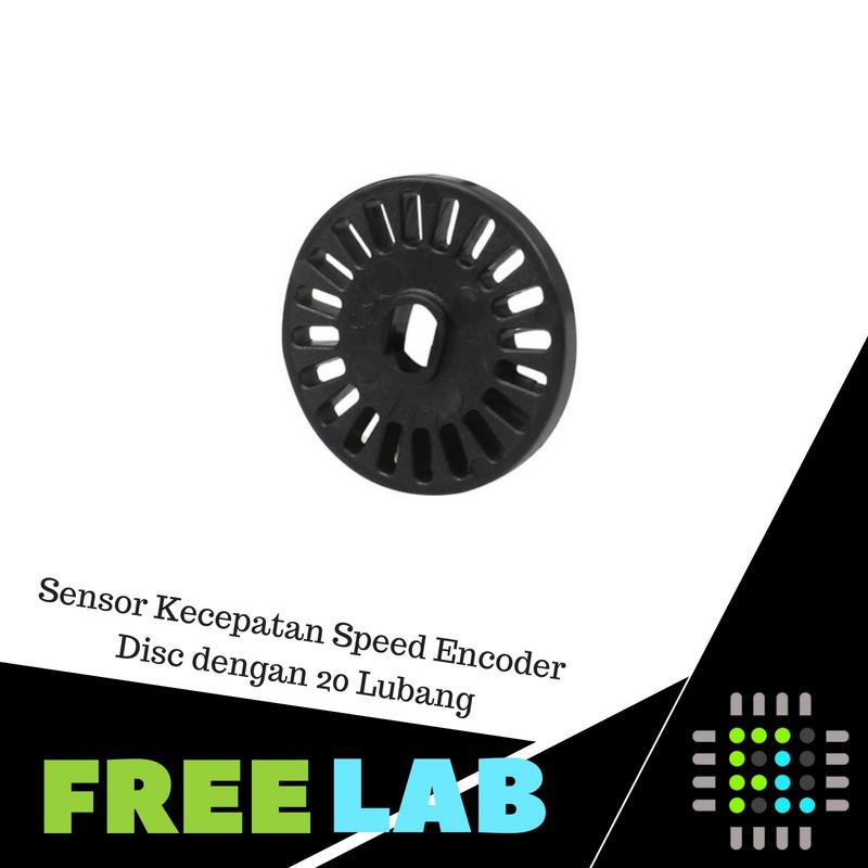 Jual Speed Encoder Disc Sensor Kecepatan 20 Holes DC Motor Wheel ...