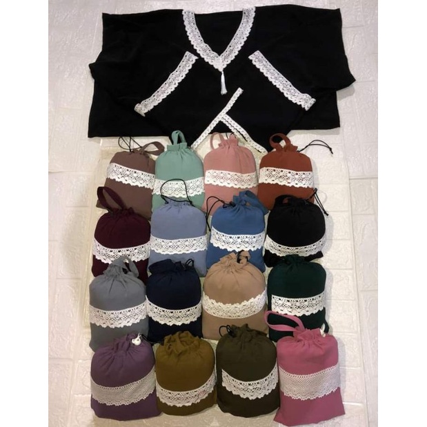 Jual ABAYA / MUKENA SOLAT bahan crinkle air flow | Shopee Indonesia