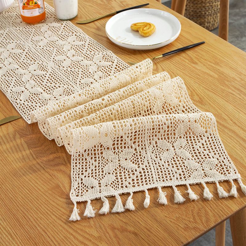 Jual Taplak meja rajut table runner | Shopee Indonesia