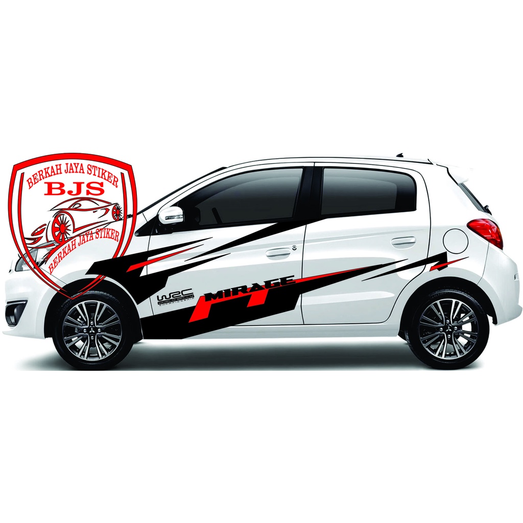 Jual Stiker mobil mitsubishi mirage sticker ralliart | Shopee Indonesia