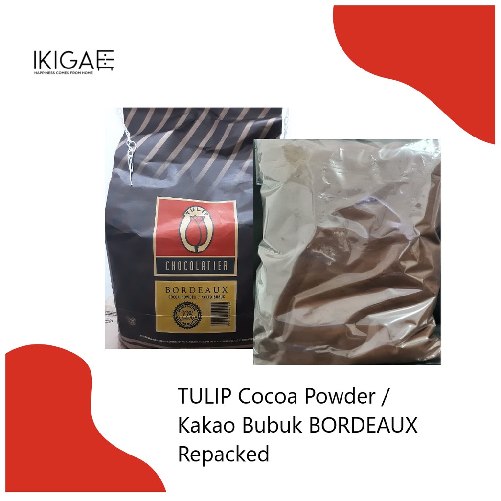 Jual TULIP COCOA POWDER / KAKAO BUBUK BORDEAUX REPACKED | Shopee Indonesia