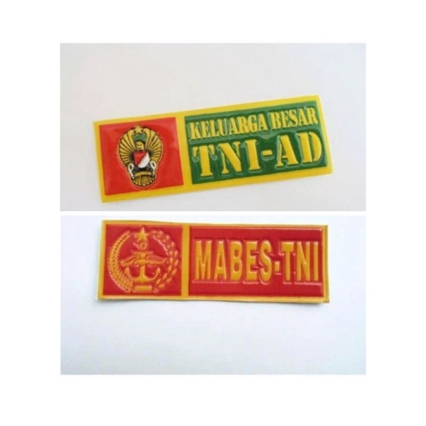 Jual sticker keluarga besar mabes tni ad nopol plat nomor | Shopee ...
