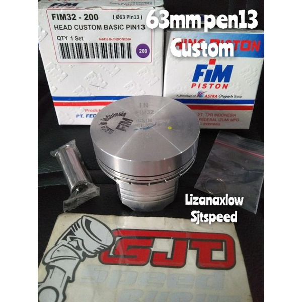 Jual piston fim mentah 63 mm pen 13 custom fim32 bore up | Shopee Indonesia