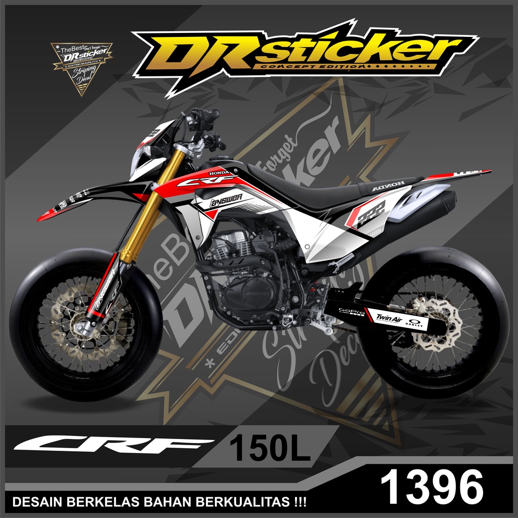 Jual Dekal Sticker CRF 150L Full Body sticker Skotlet CRF Desain Racing ...
