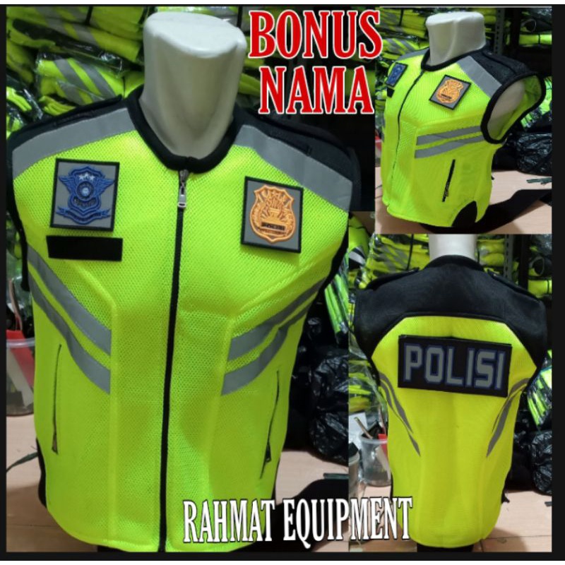 Jual Rompi polisi rompi polantas hijau stabilo original | Shopee Indonesia