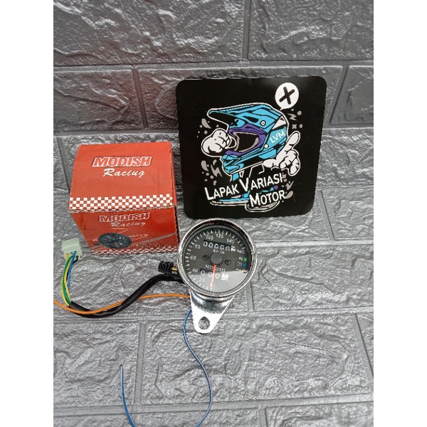 Jual tachometer rpm spidometer bensin digital universal speedometer ...