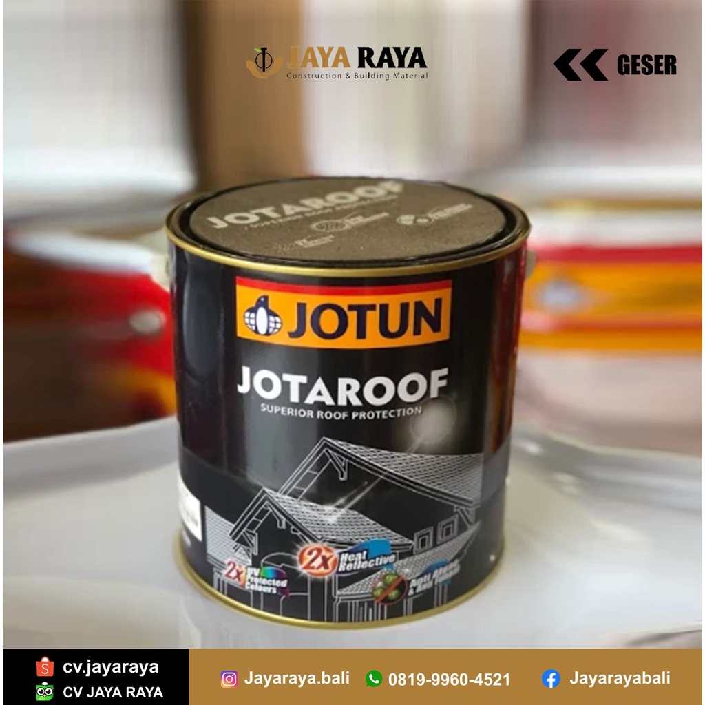 Jual CAT GENTENG JOTUN / JOTAROOF SUPERIOR ROOF PROTECTION 2,5 LITER / JOTAROOF 6020-B70G (C ...