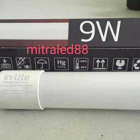 Jual Cantik Lampu Tl Led Neon 9W/9Watt Inlite 60Cm/600Mm T8 Tube Neon Led 9 W Watt - Putih Murah ...