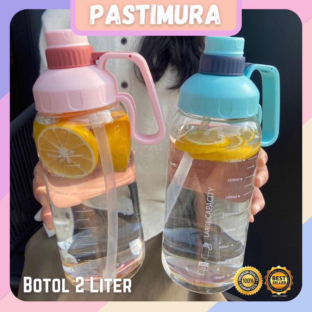 Jual [PSM] Botol Minum 2 Liter Botol Minum Viral Botol Pelangi Botol ...